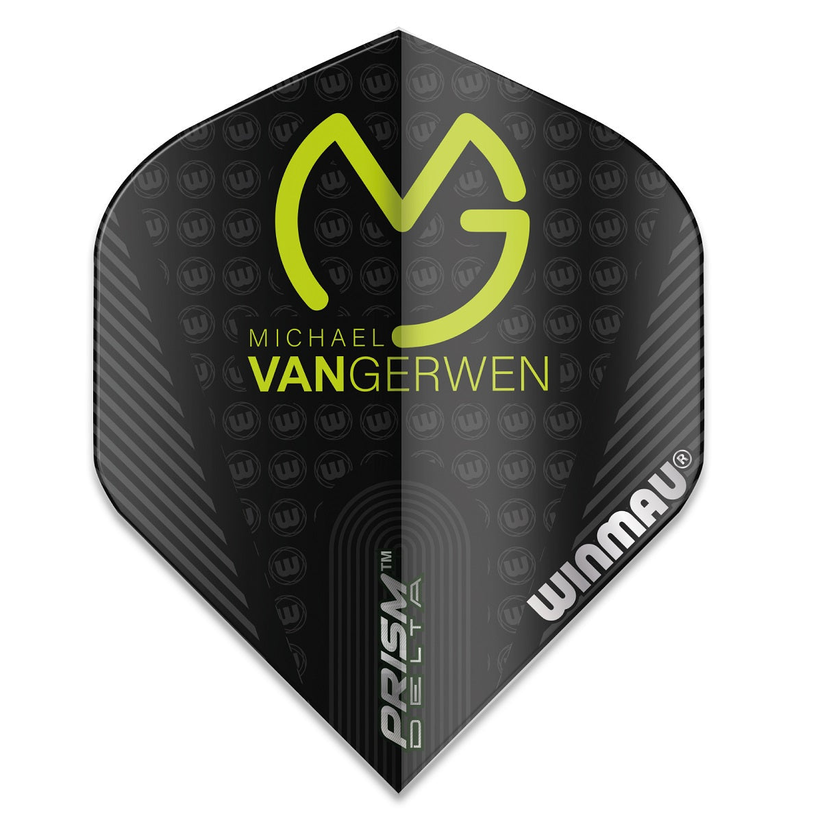 Winmau Prism Delta MVG Michael Van Gerwen Dart Flights 6915-206 Black ...