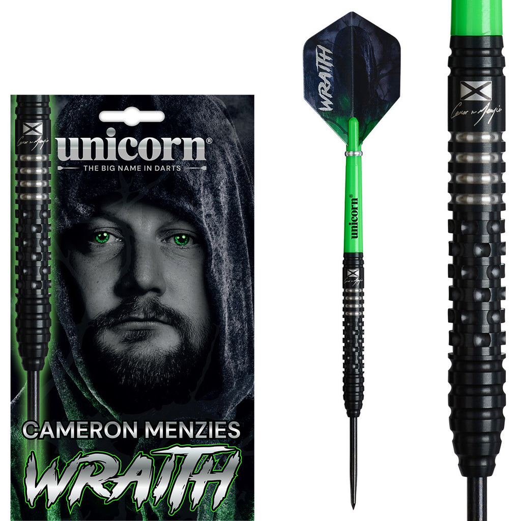 Unicorn Wraith Cameron Menzies 90% Tungsten Steel Tip Darts– Rebel Darts