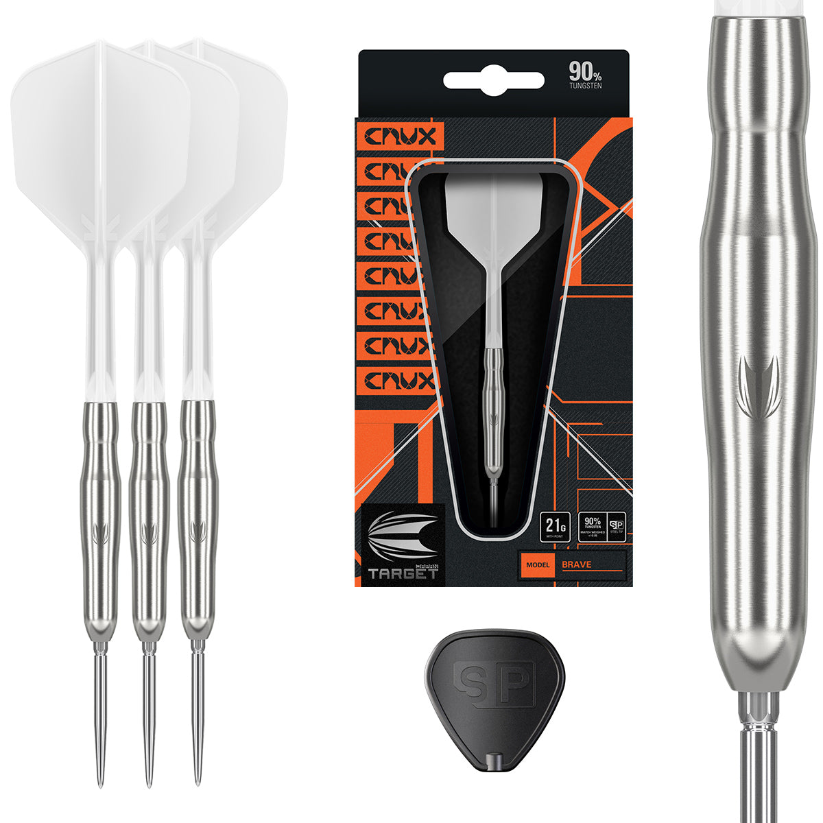 Crux JPN Brave 90% Tungsten SP Steel Tip Darts by Target Japan– Rebel Darts