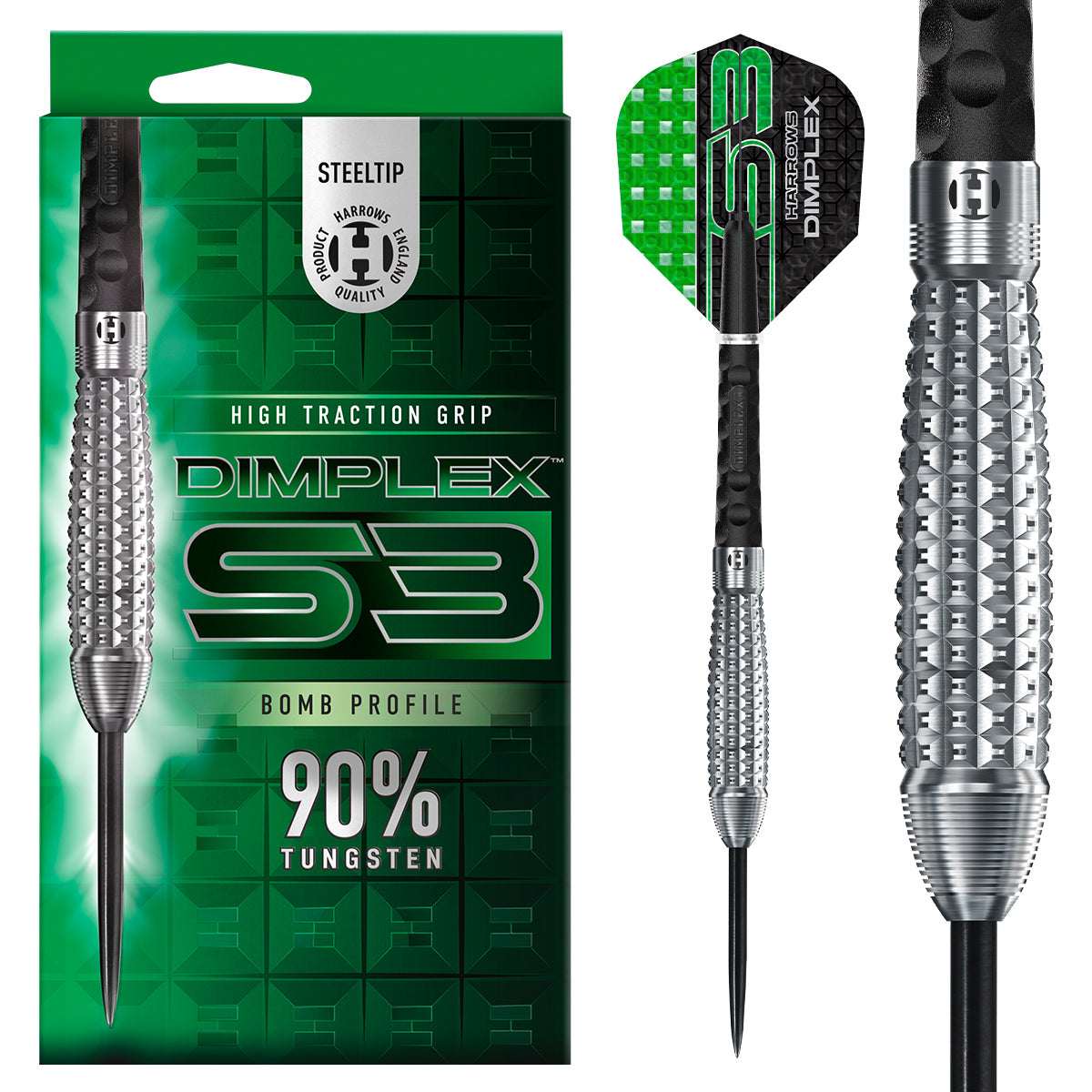 Dimplex S3 Bomb 90% Tungsten Steel Tip Darts by Harrows– Rebel Darts
