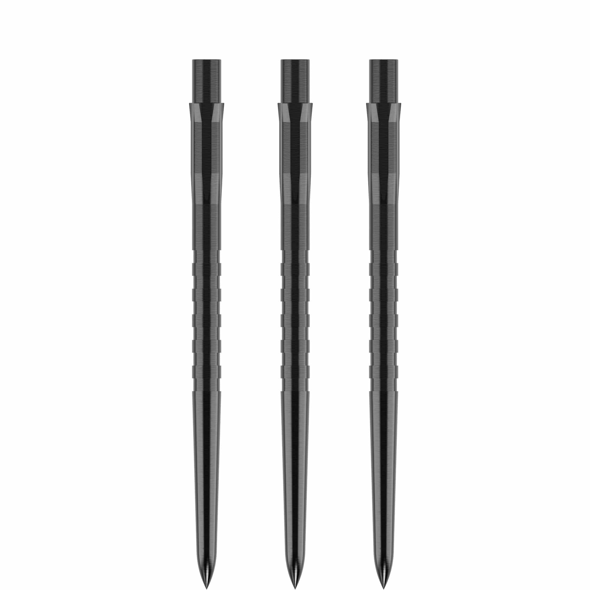 Mission Caliburn 38mm EVO Dart Points, Grooved, Black– Rebel Darts