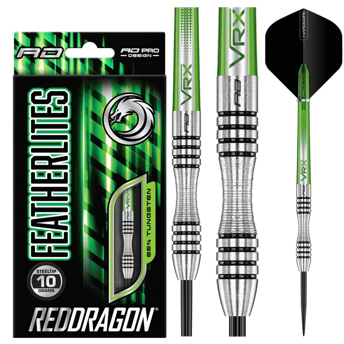 Featherlite 1 85% Tungsten Steel Tip Darts by Red Dragon– Rebel Darts