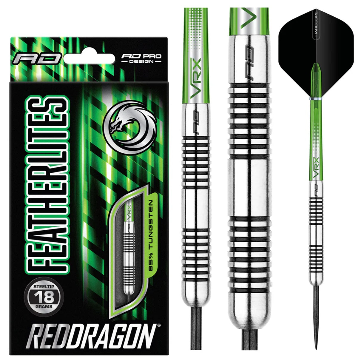 Featherlite 7 85% Tungsten Steel Tip Darts by Red Dragon– Rebel Darts