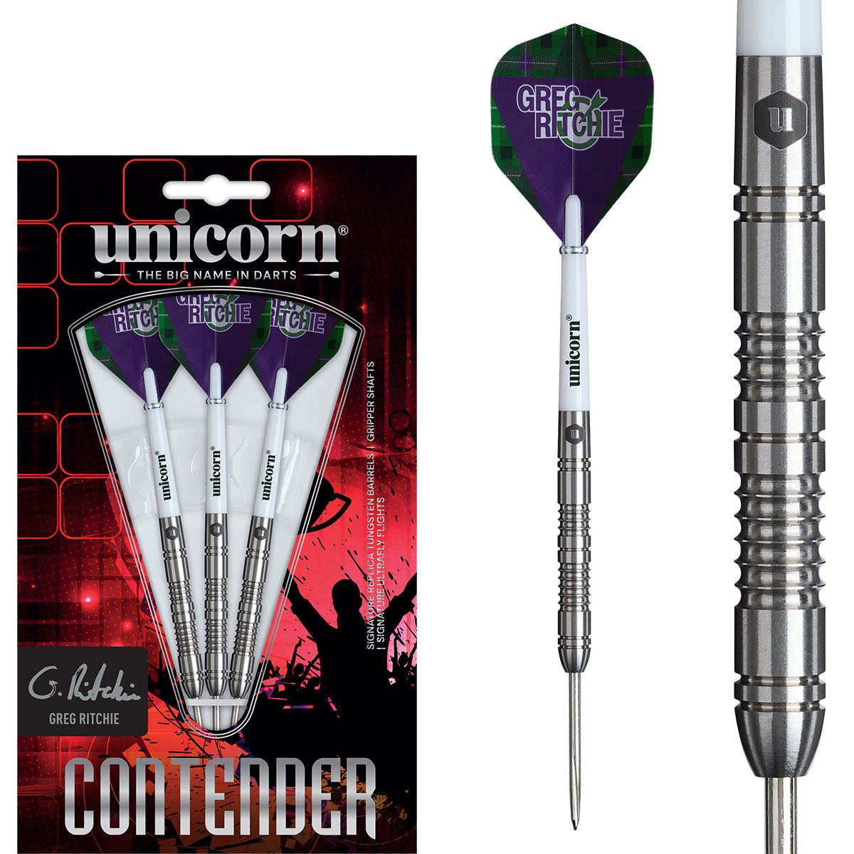 Unicorn Greg Ritchie 95% Tungsten Steel Tip Darts– Rebel Darts