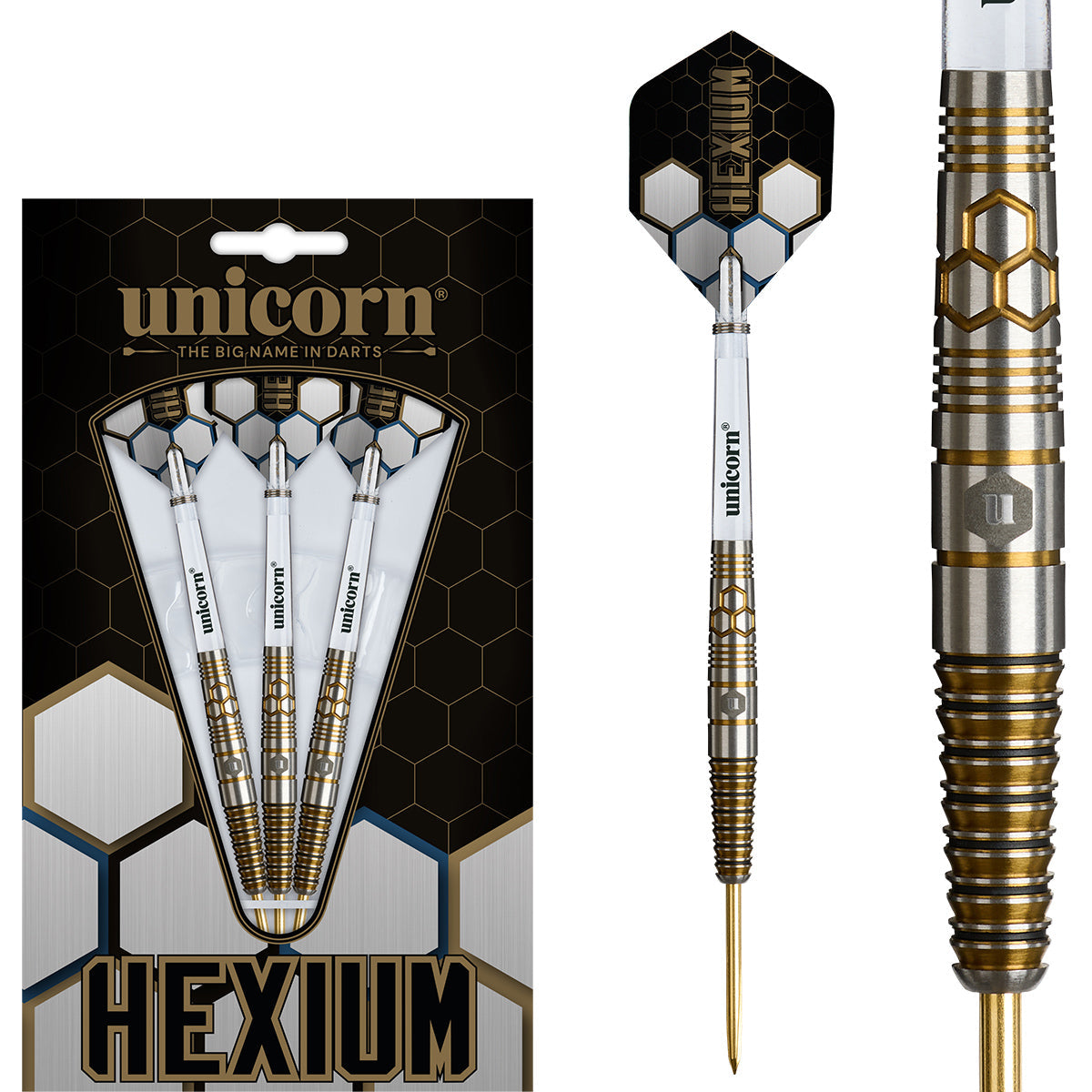 Unicorn Hexium 3 90% Tungsten Steel Tip Darts– Rebel Darts
