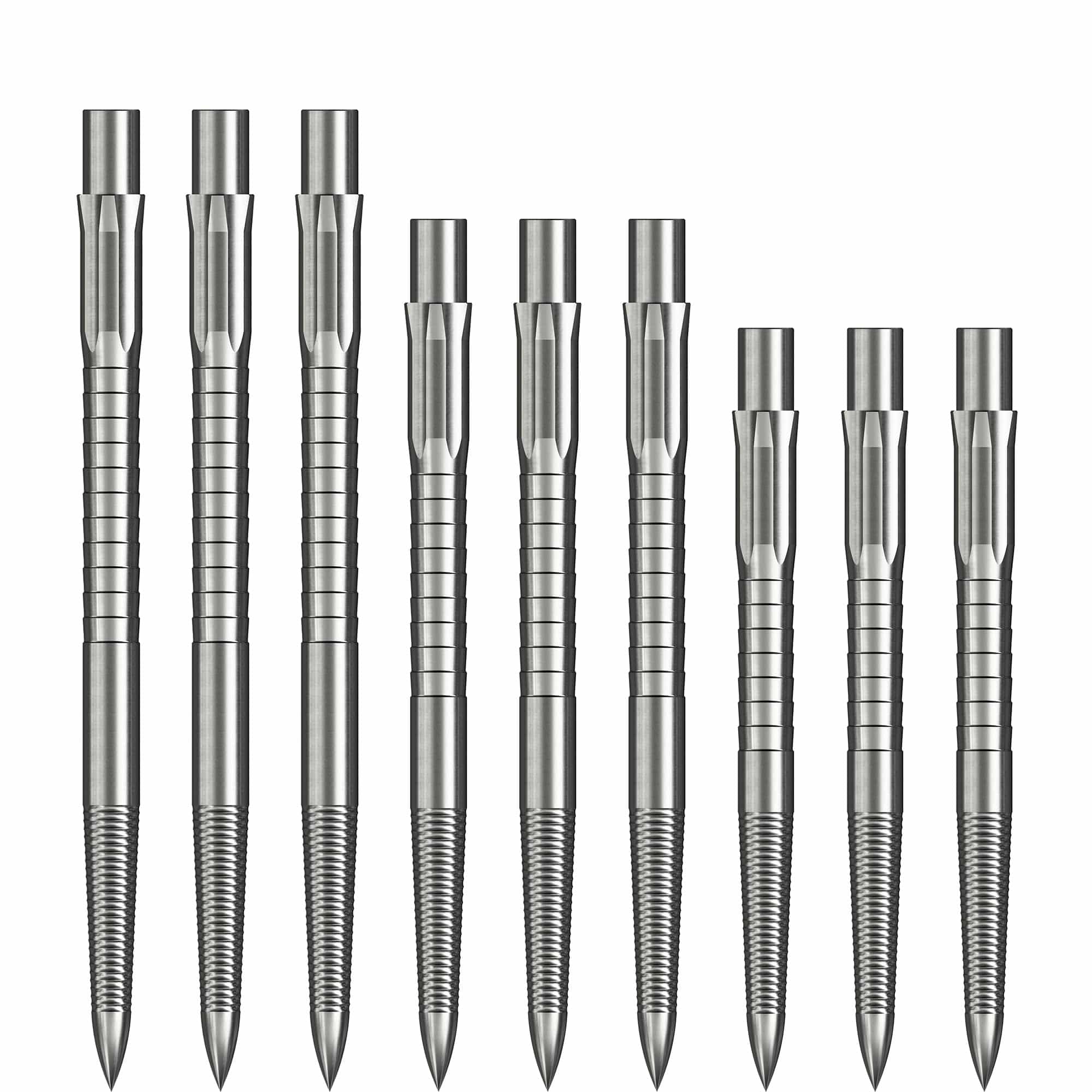 Caliburn Evo Dart Points - Micro Grip - Silver– Rebel Darts