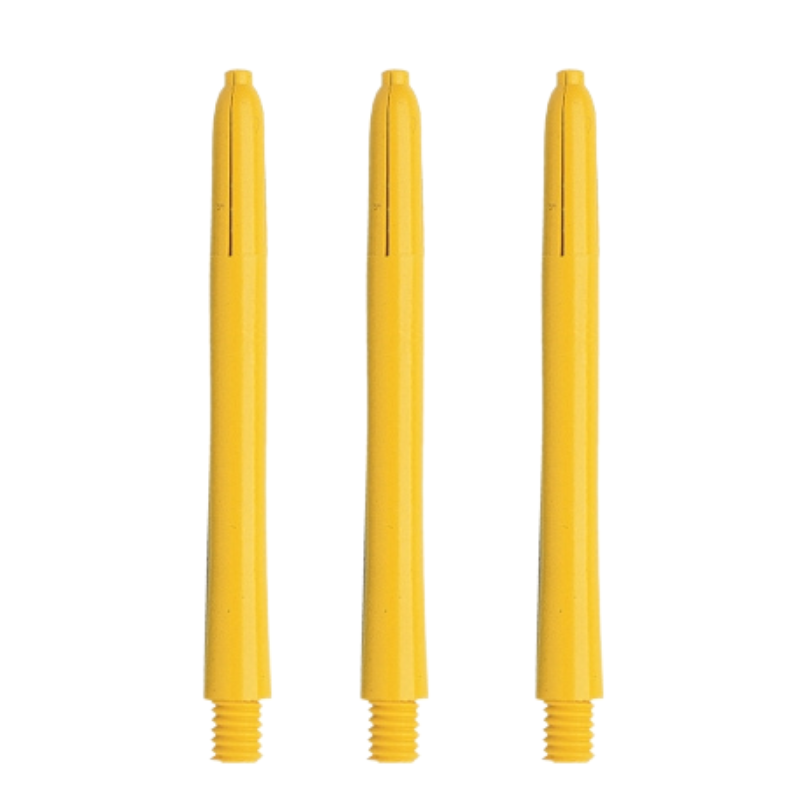 Nylon Dart Shafts, Yellow, Short Length– Rebel Darts