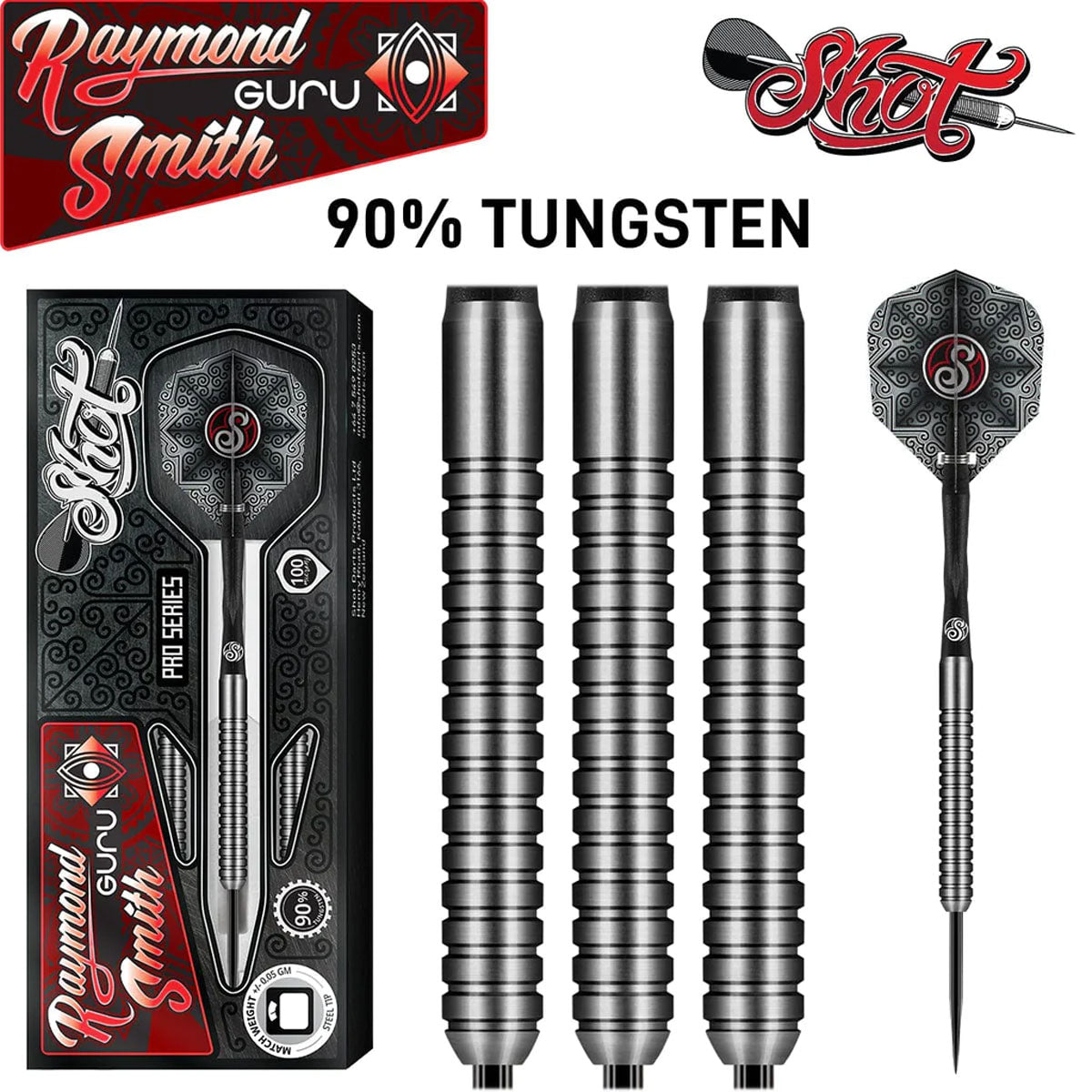 Raymond Smith 90% Tungsten Steel Tip Darts by Shot– Rebel Darts