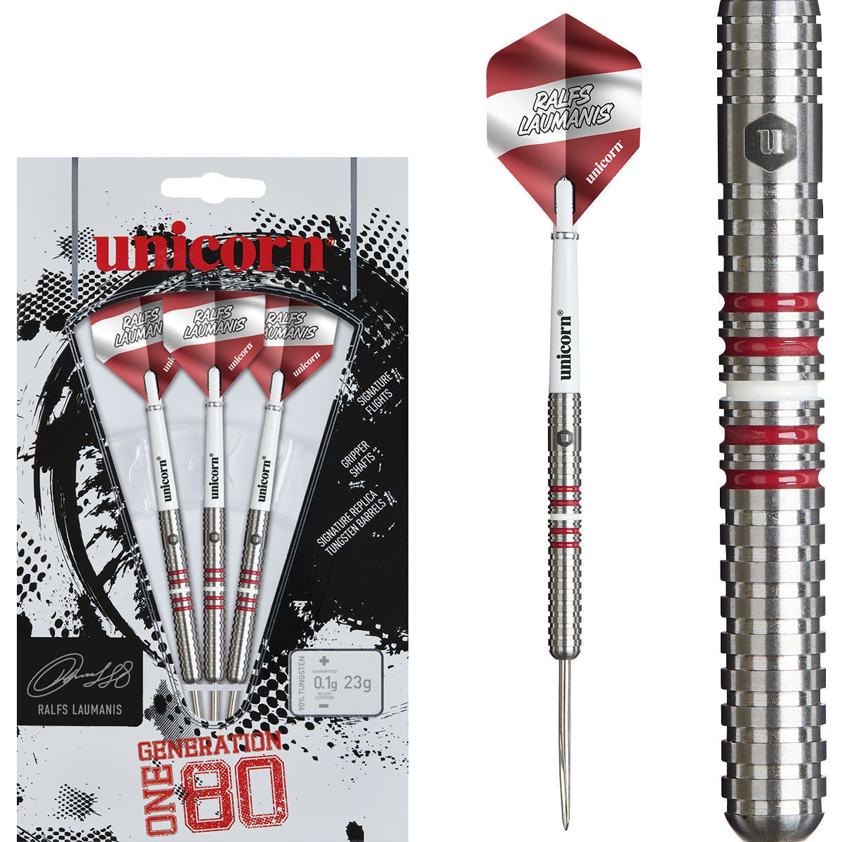 Ralfs Laumanis 90% Tungsten Steel Tip Darts by Unicorn– Rebel Darts