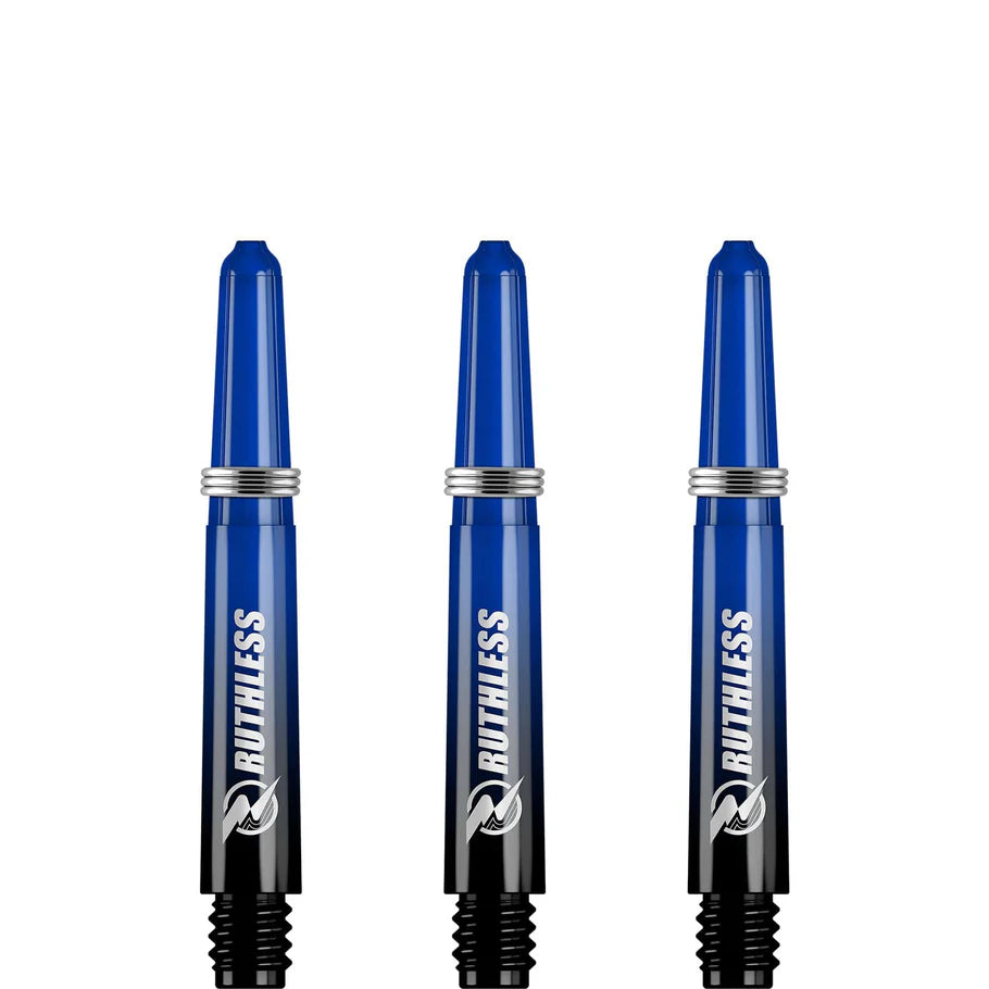 Ruthless Deflectagrip Plus Dart Shafts, Blue, Short Length– Rebel Darts