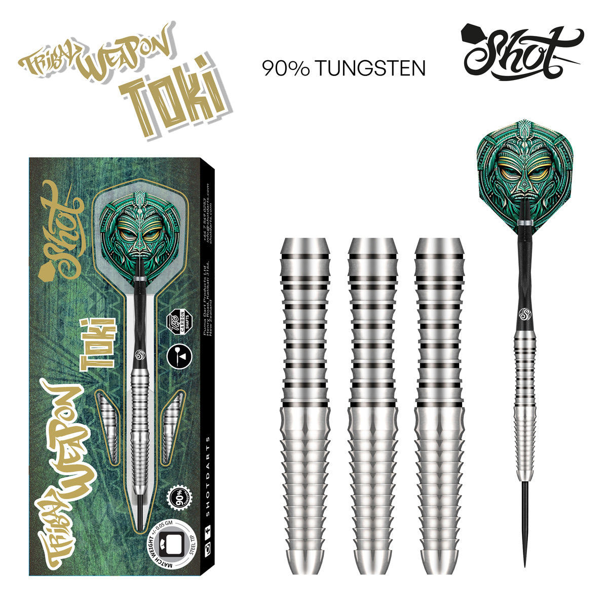 Shot Tribal Weapon Toki 90% Tungsten Steel Tip Darts– Rebel Darts