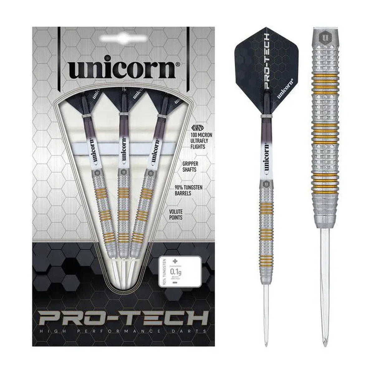Protech Style 3 90% Tungsten Dart Steel Tip Darts by Unicorn– Rebel Darts
